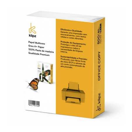 PAPEL FOTOCOPIA A4 KLIPZ 80G BRANCO